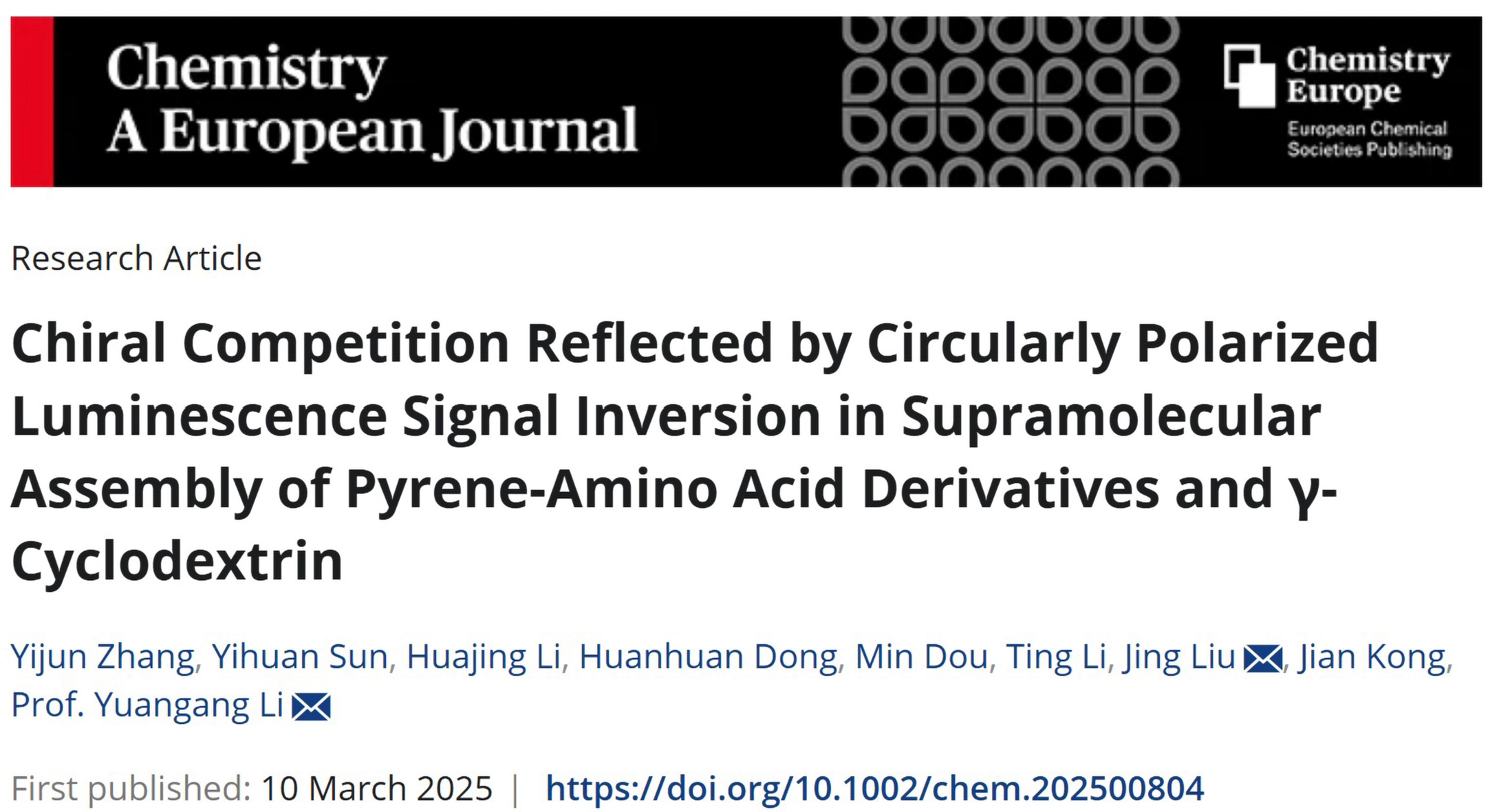 13. Chiral Competition Reflected by Circularly Polarized Luminescence ...